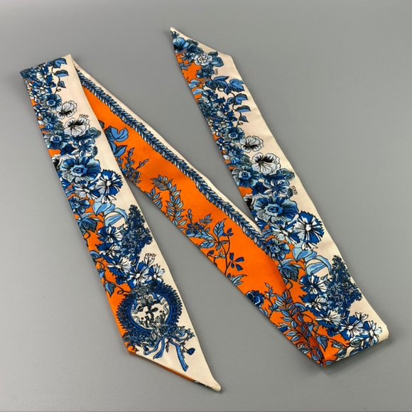 Fendi | Accessories | Authentic Vintage Fendi Silk Twilly Scarf | Poshmark